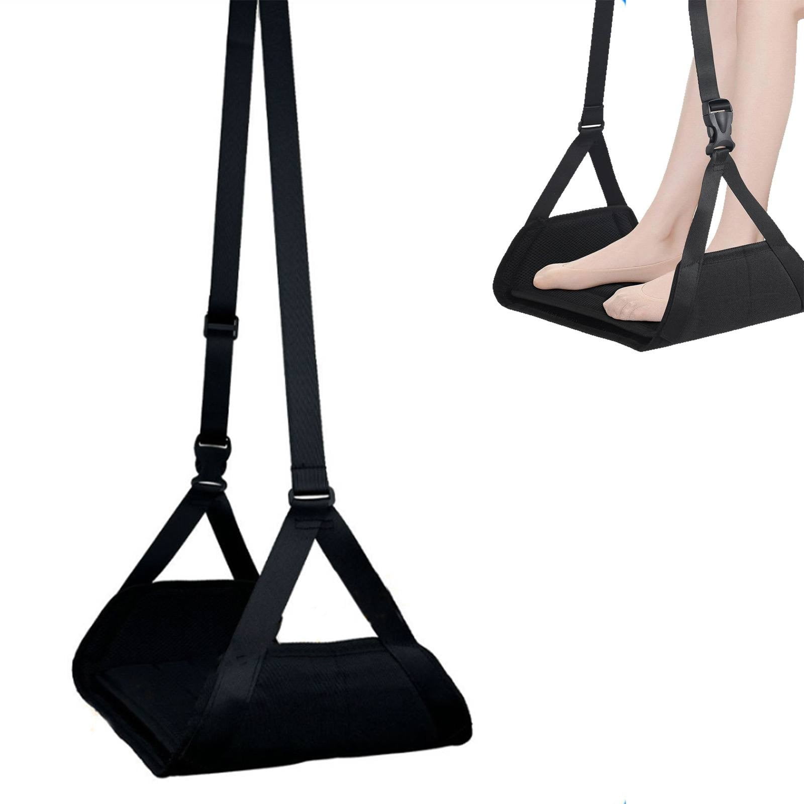 Adjustable Under Desk Foot Hammock - Black - Resting Bed Portable ...