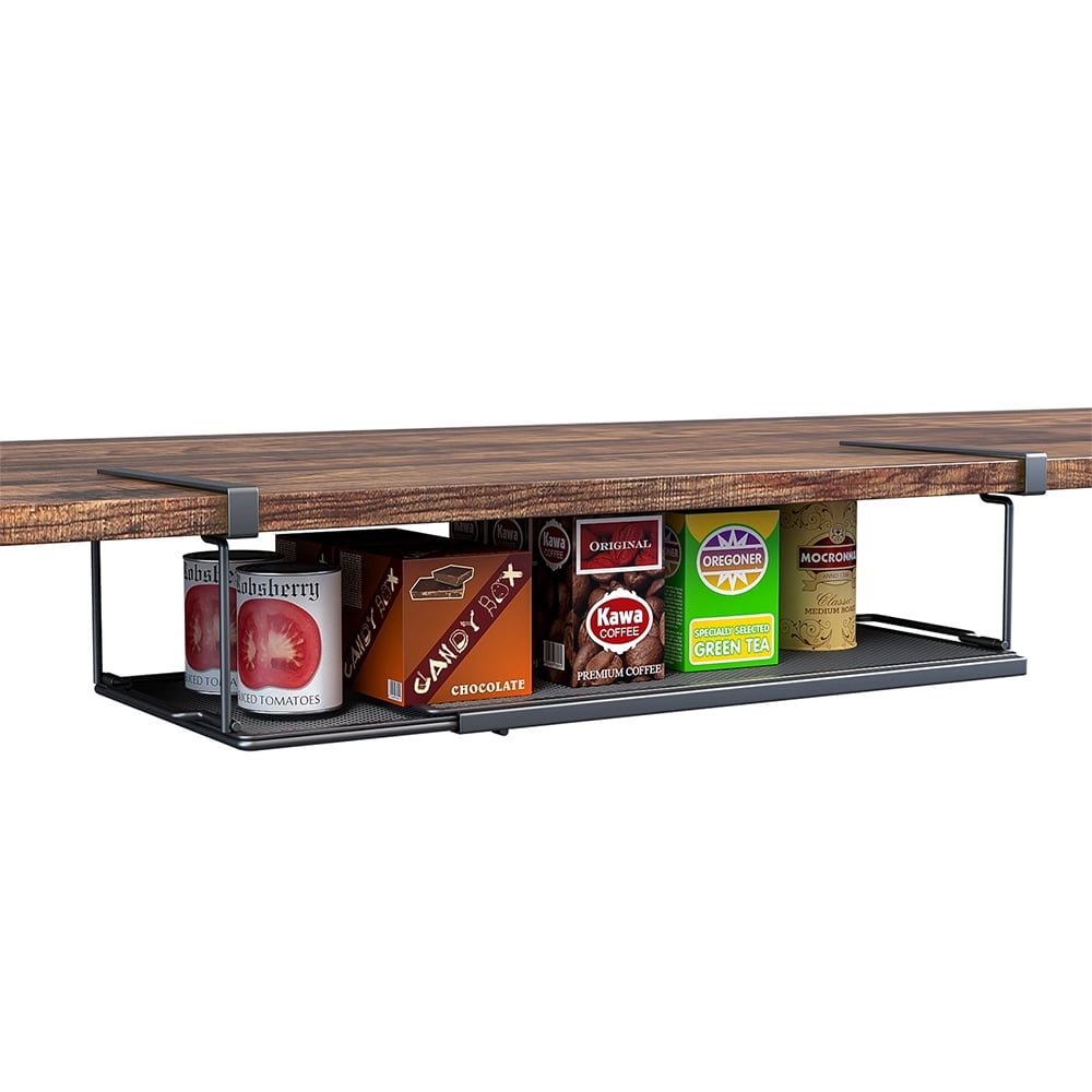Adjustable Under Shelf Organizer, Extendable Under Shelf Storage With 6 ...