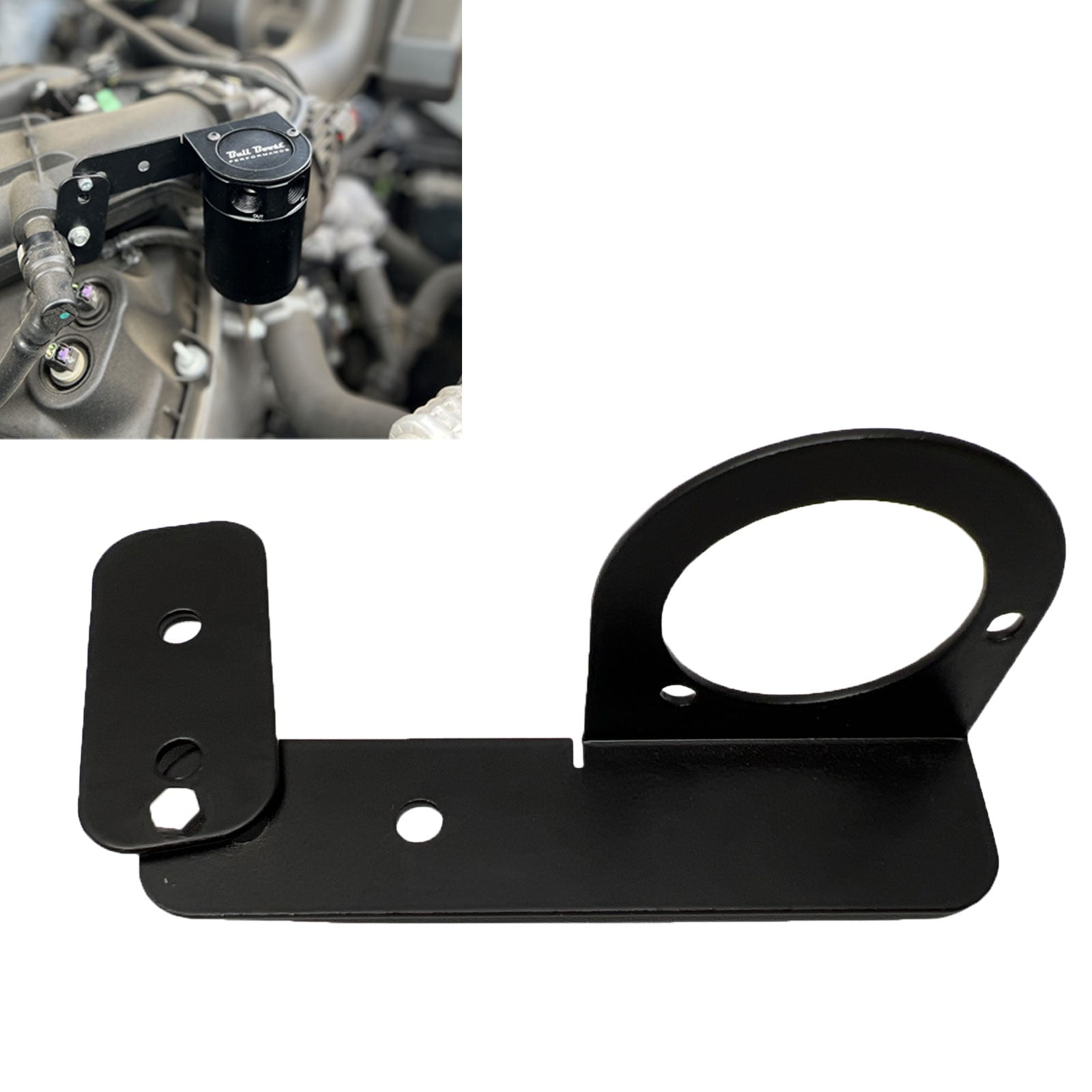 Adjustable Universal 2 & 3 Port Oil Catch Can Aluminum Bracket Engine ...