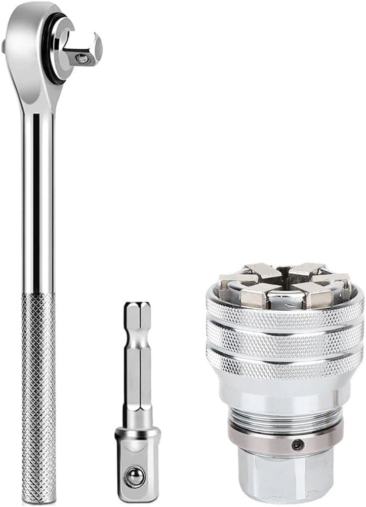 Adjustable Universal Socket Wrench, Professional 3/8" Inch to 3/4" Inch ...