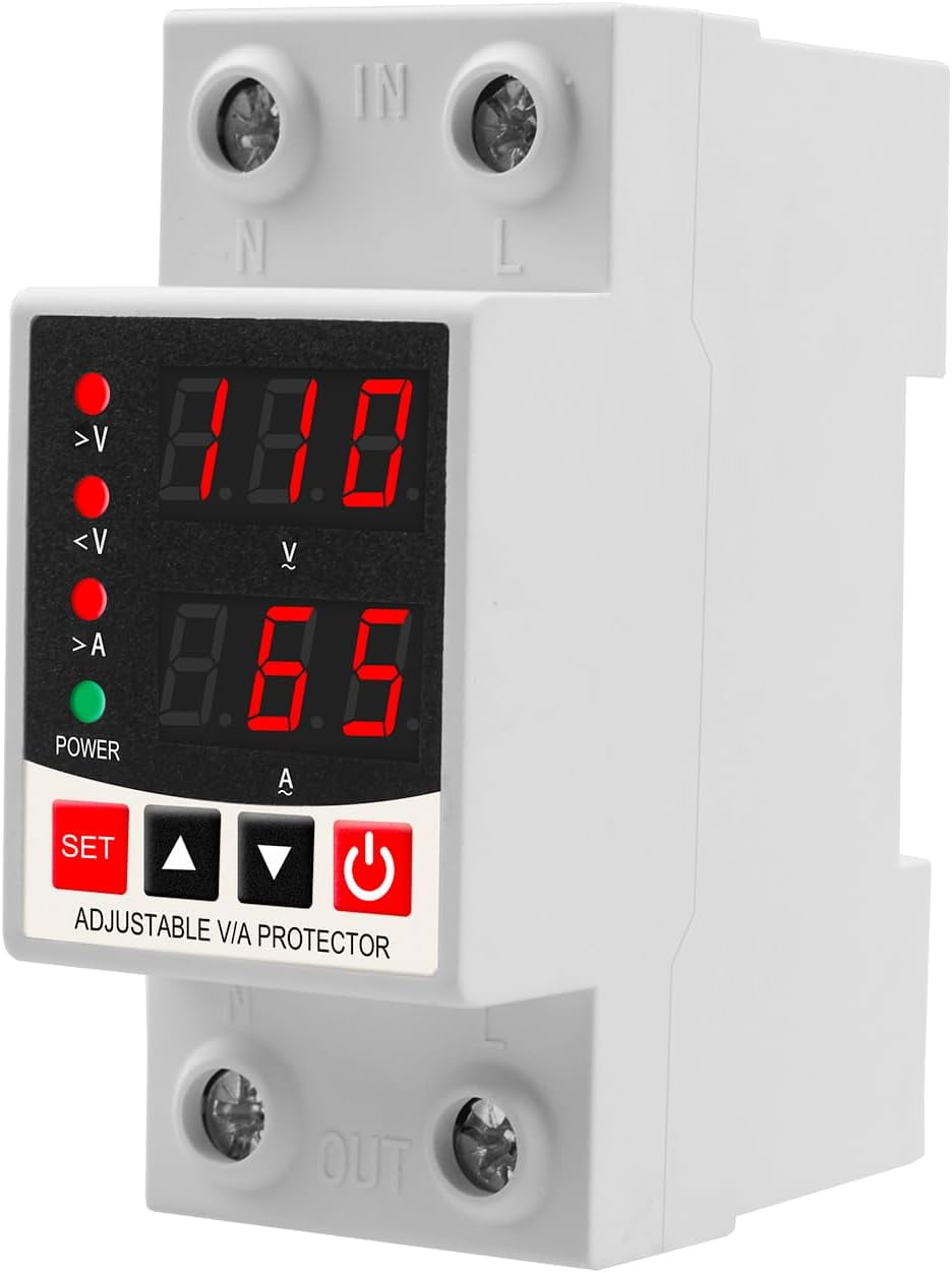 Adjustable V/A Protector Over/Under Voltage & Overcurrent Protection ...