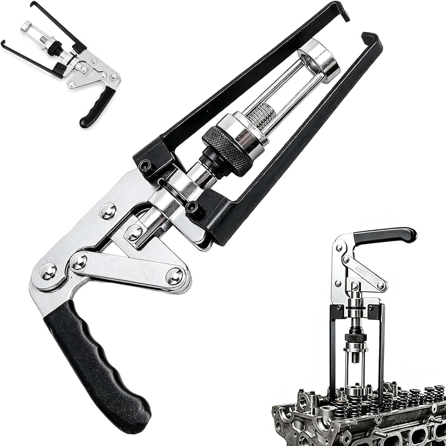 Adjustable Valve Spring Compressor Pliers Carbon Steel Hand Tool For ...