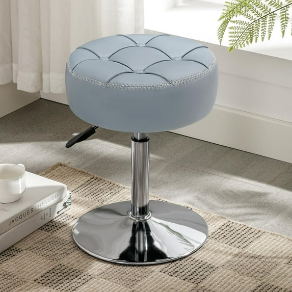 Adjustable Vanity Stool, 360°Swivel Vanity Chair for Makeup Room ...