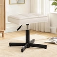 Adjustable Vanity Stool with Foot Rest, 15–19.5 Inch Height, 360 ...