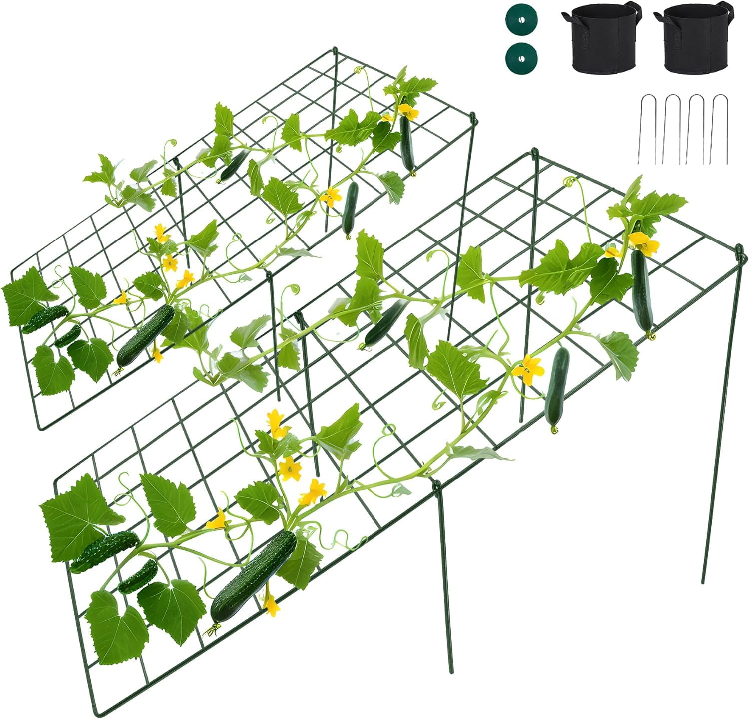 Adjustable Vegetable Trellis 2 Pack, 48" L x 24" W A Frame Garden ...