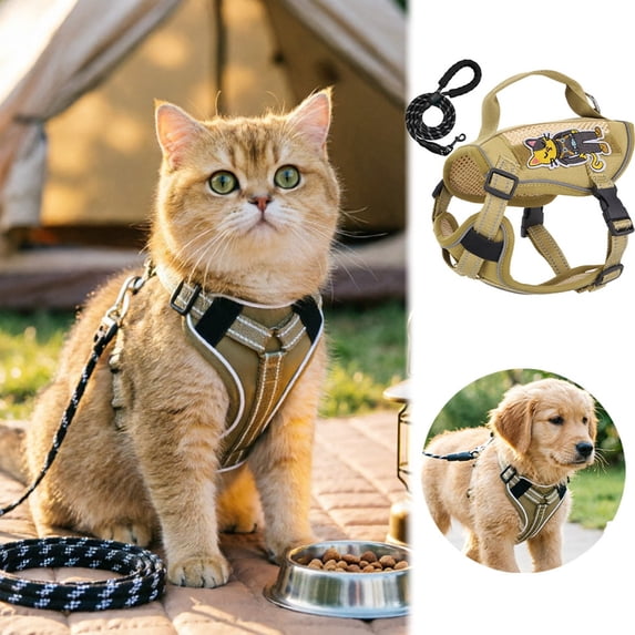 Adjustable Vest Style Dog Chest Harness with Reflective Straps ...