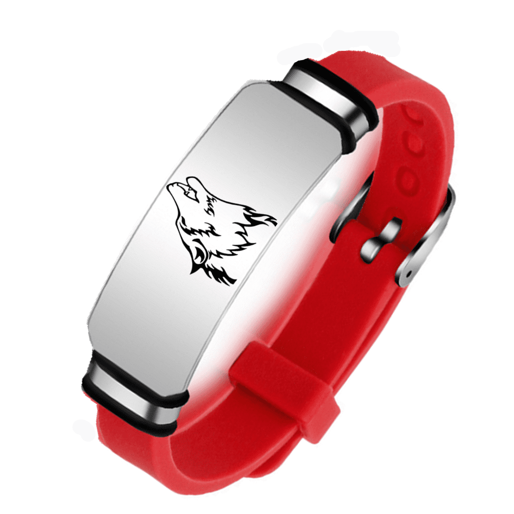 Adjustable Viking Fenrir Wolf Silicone Bracelet,Inspirational Wolf ...