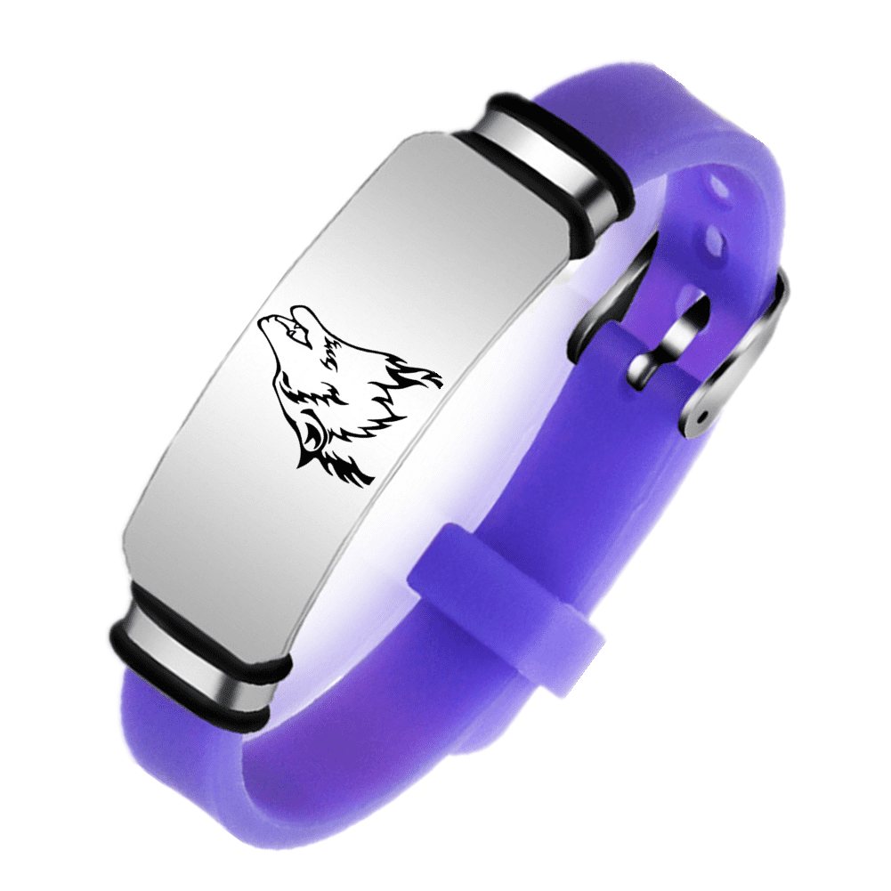 Adjustable Viking Fenrir Wolf Silicone Bracelet,Inspirational Wolf ...