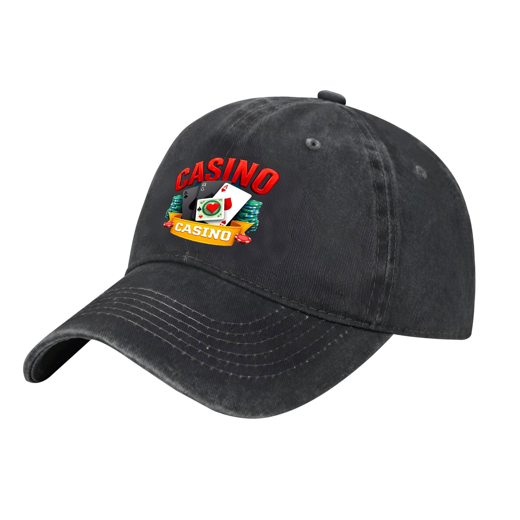 Adjustable Vintage Cotton Washed Distressed Baseball Cap - Bold ...