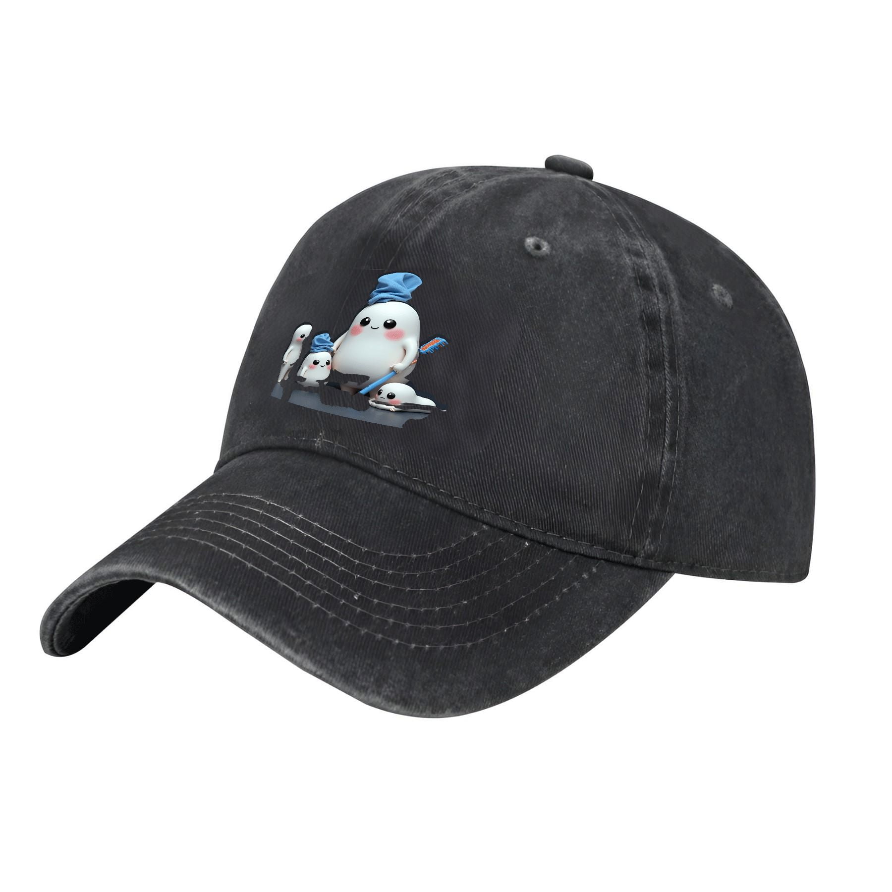 Adjustable Vintage Cotton Washed Distressed Baseball Cap - Cartoon ...