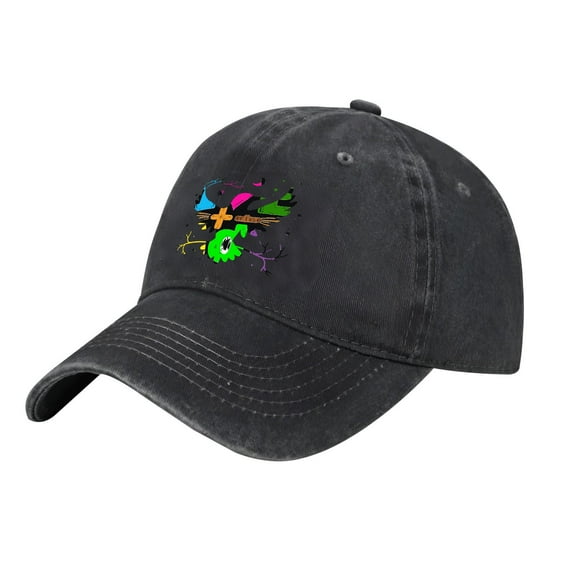 Adjustable Vintage Cotton Washed Distressed Baseball Cap - Colorful ...