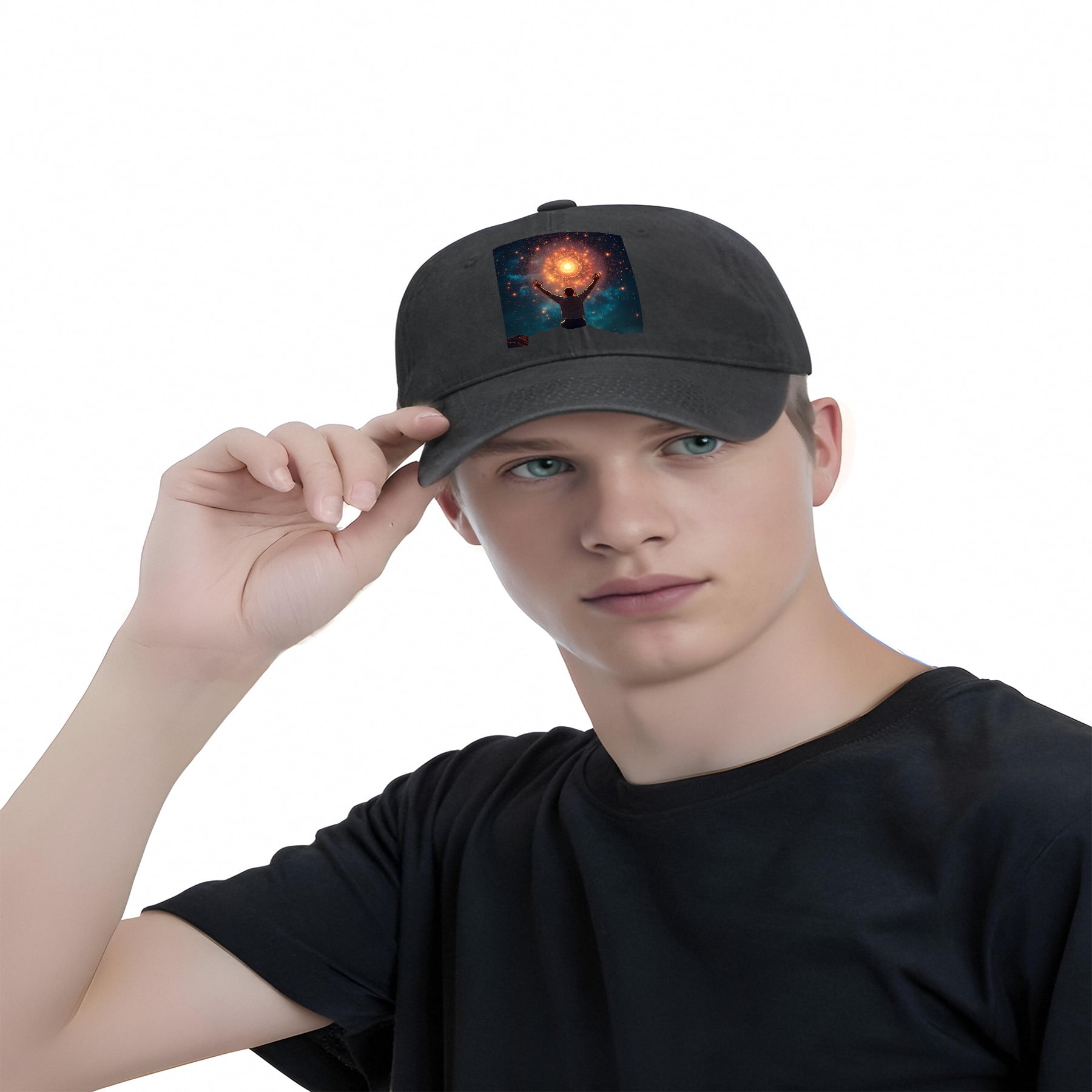 Adjustable Vintage Cotton Washed Distressed Baseball Cap - Cosmic ...