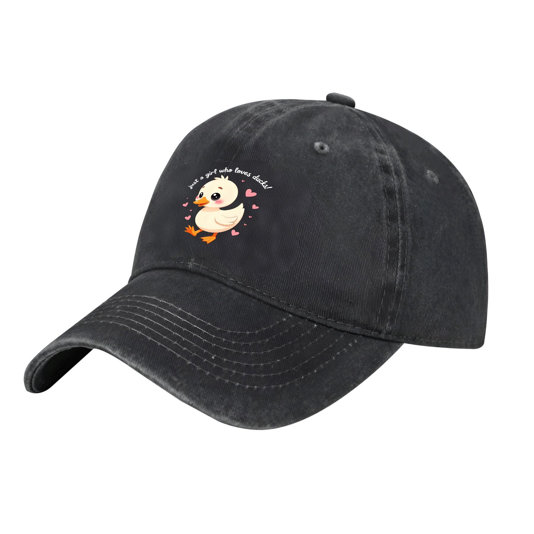 Adjustable Vintage Cotton Washed Distressed Baseball Cap - Cute Cartoon ...