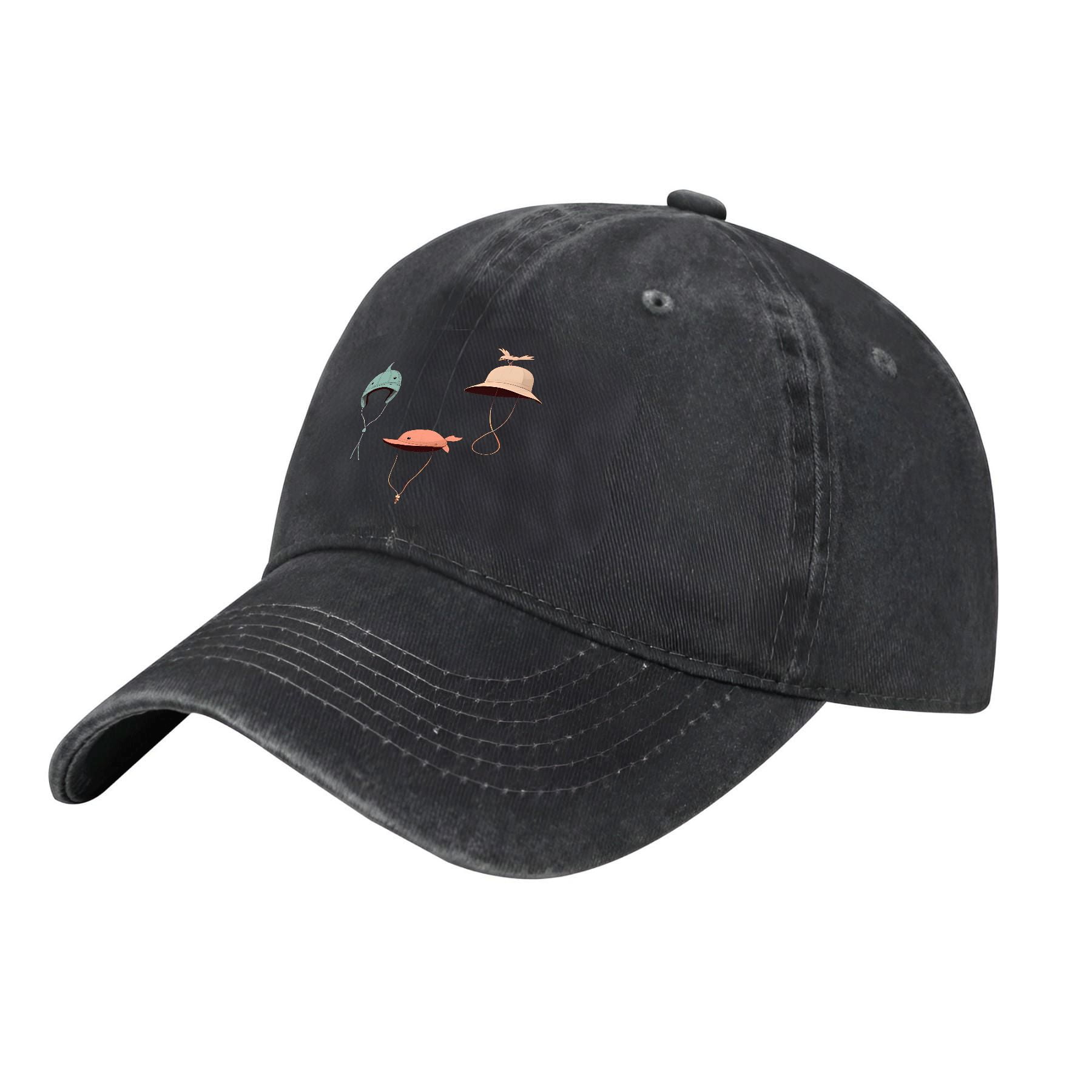 Adjustable Vintage Cotton Washed Distressed Baseball Cap - Features 3 ...
