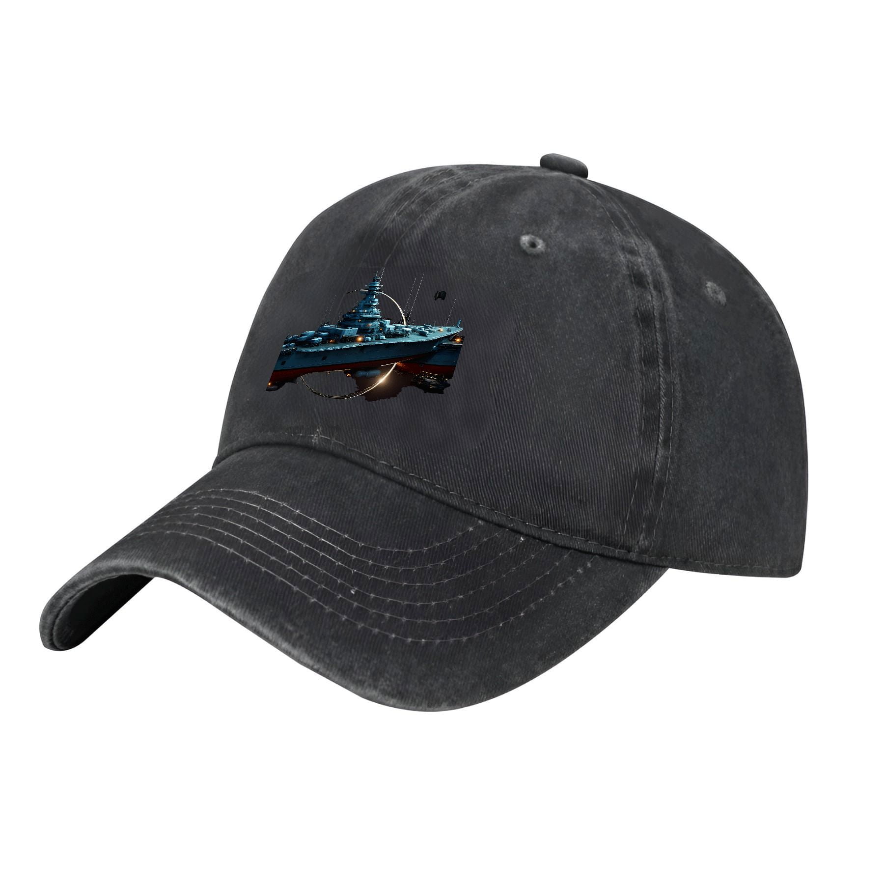 Adjustable Vintage Cotton Washed Distressed Baseball Cap - Futuristic ...