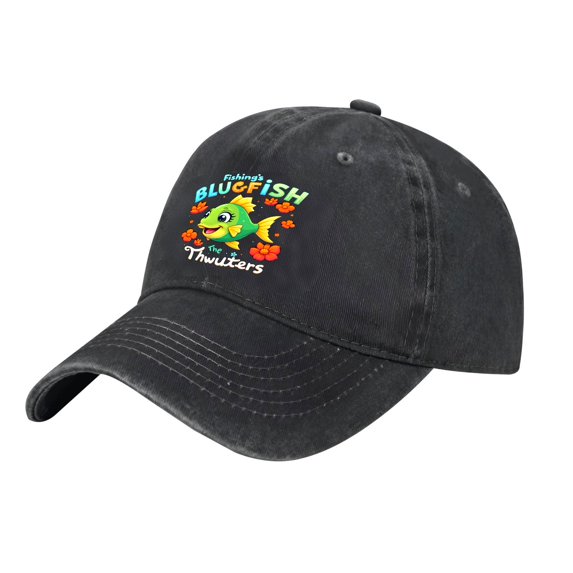 Adjustable Vintage Cotton Washed Distressed Baseball Cap - Playful ...