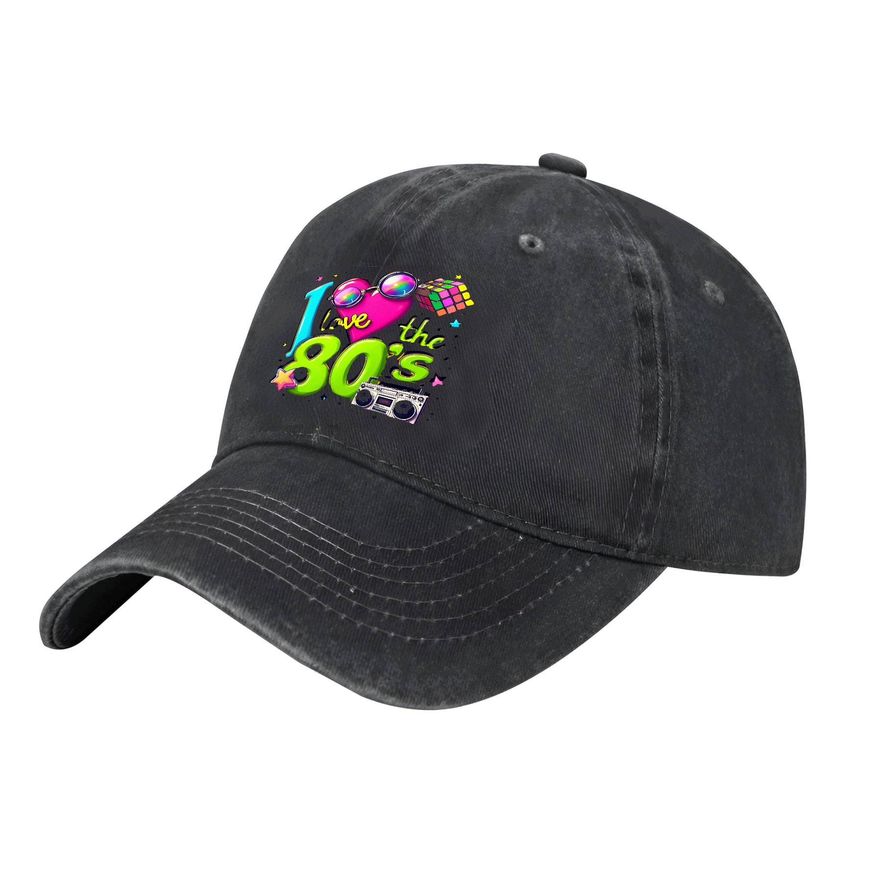 Adjustable Vintage Cotton Washed Distressed Baseball Cap - Retro 80s ...