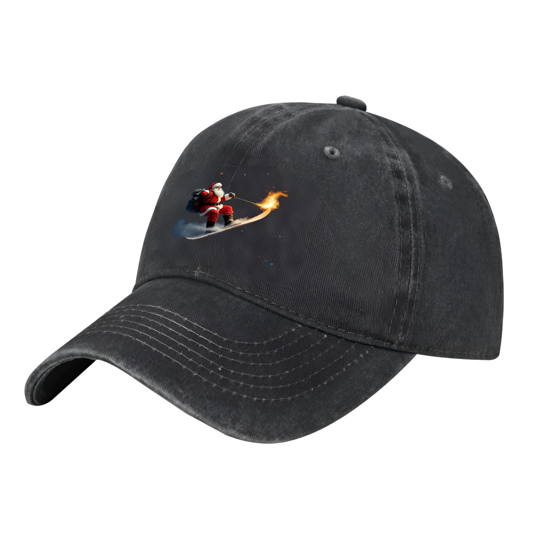 Adjustable Vintage Cotton Washed Distressed Baseball Cap - Santa Claus ...