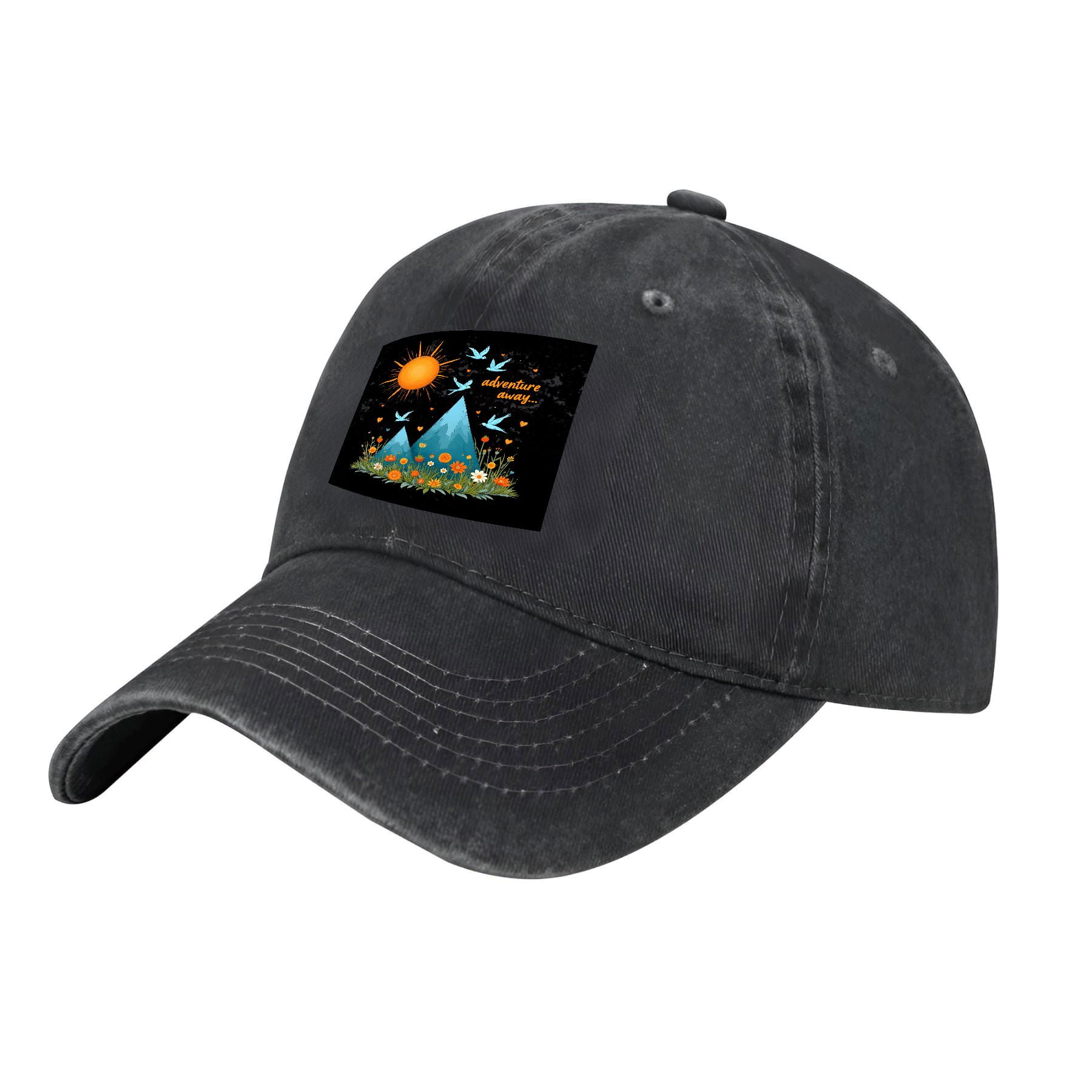 Adjustable Vintage Cotton Washed Distressed Baseball Cap - Scenic ...
