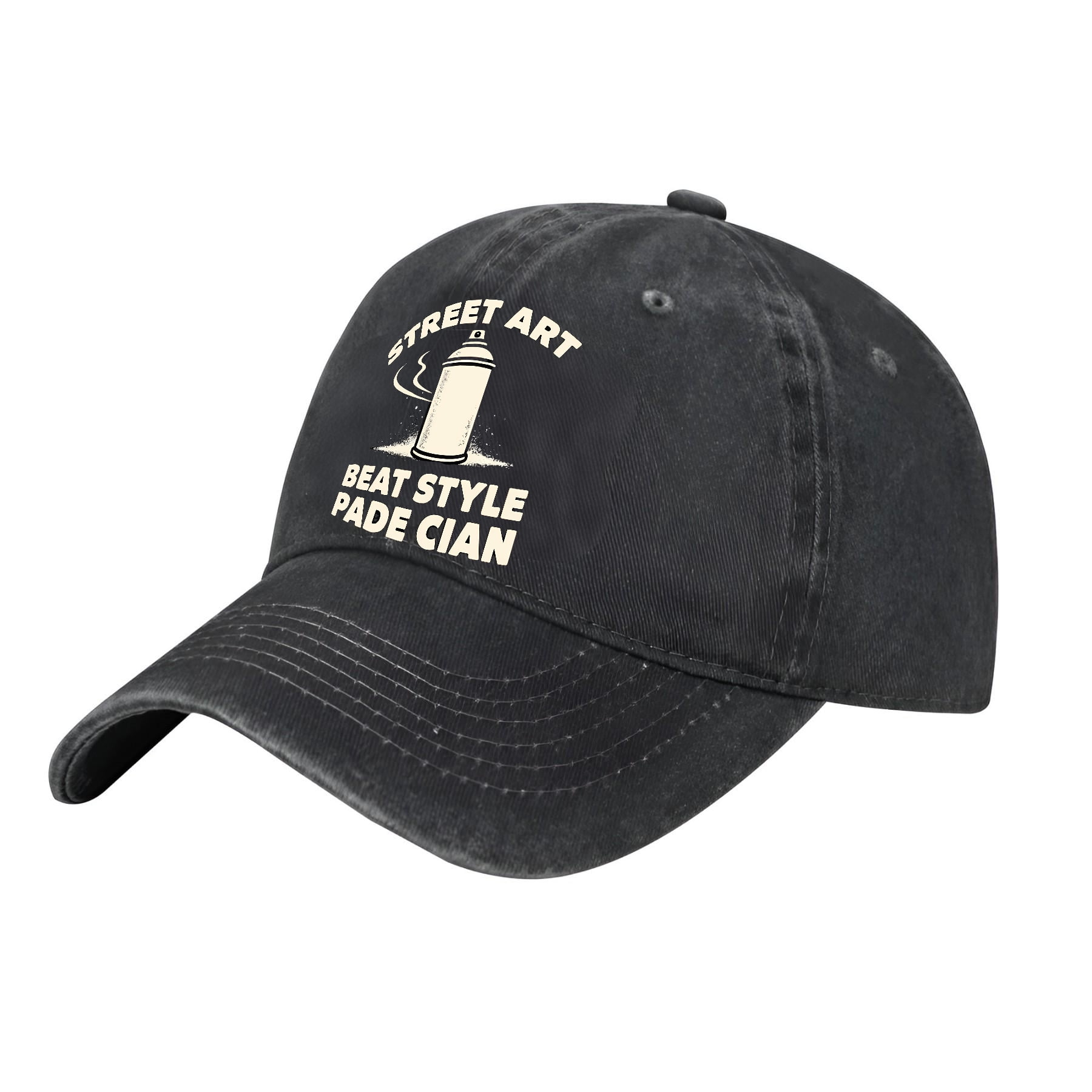 Adjustable Vintage Cotton Washed Distressed Baseball Cap - Street Art ...