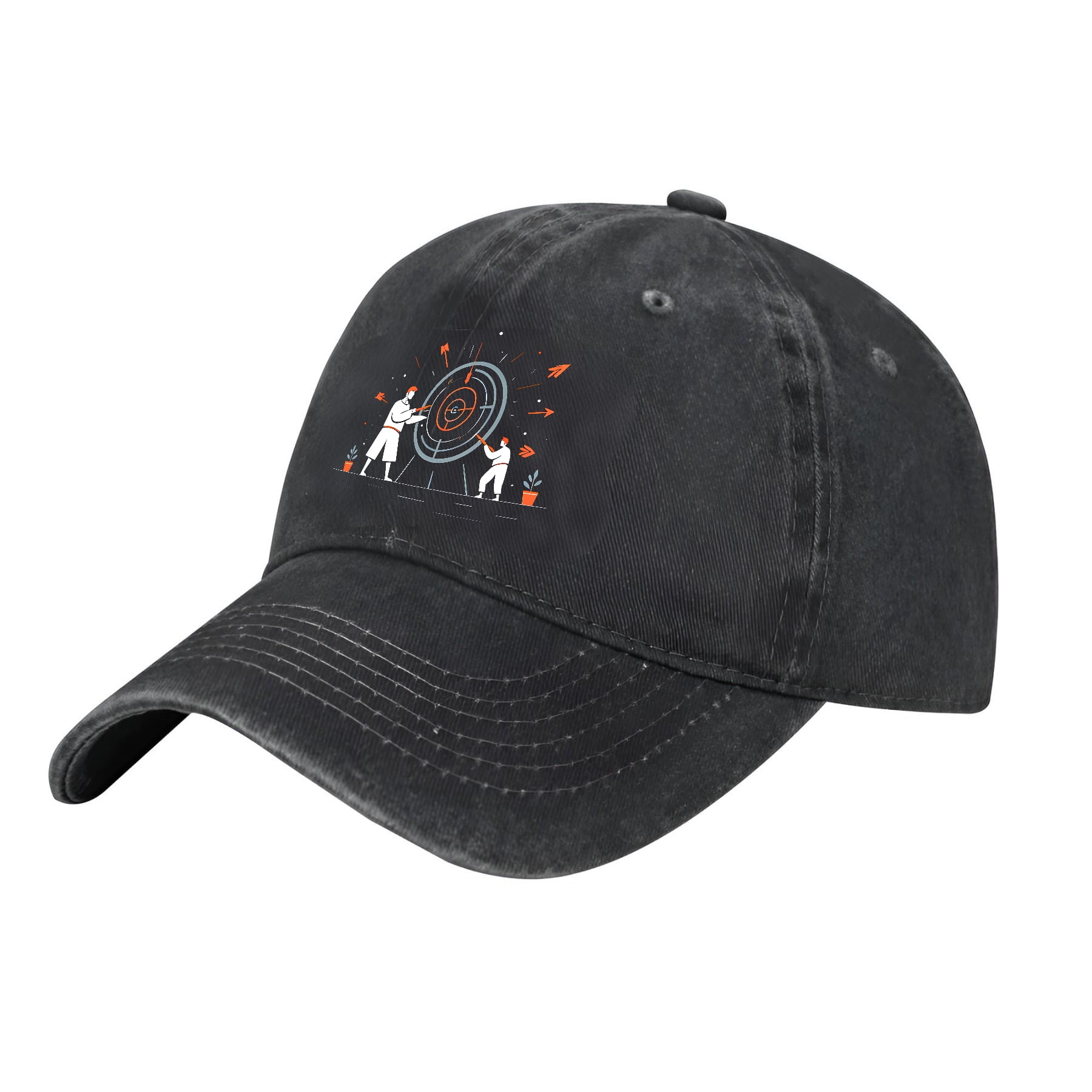 Adjustable Vintage Cotton Washed Distressed Baseball Cap - Teamwork ...