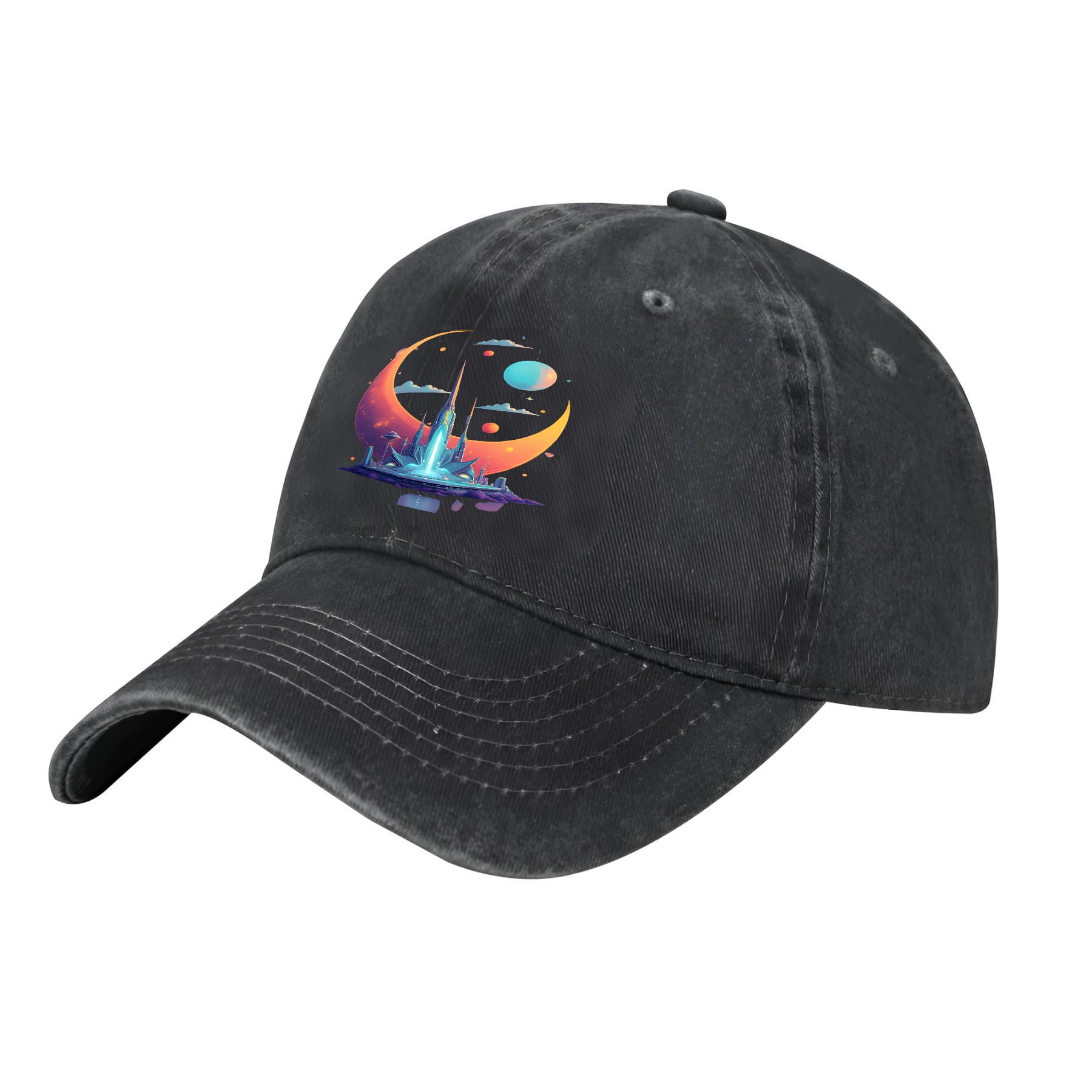 Adjustable Vintage Cotton Washed Distressed Baseball Cap with ...