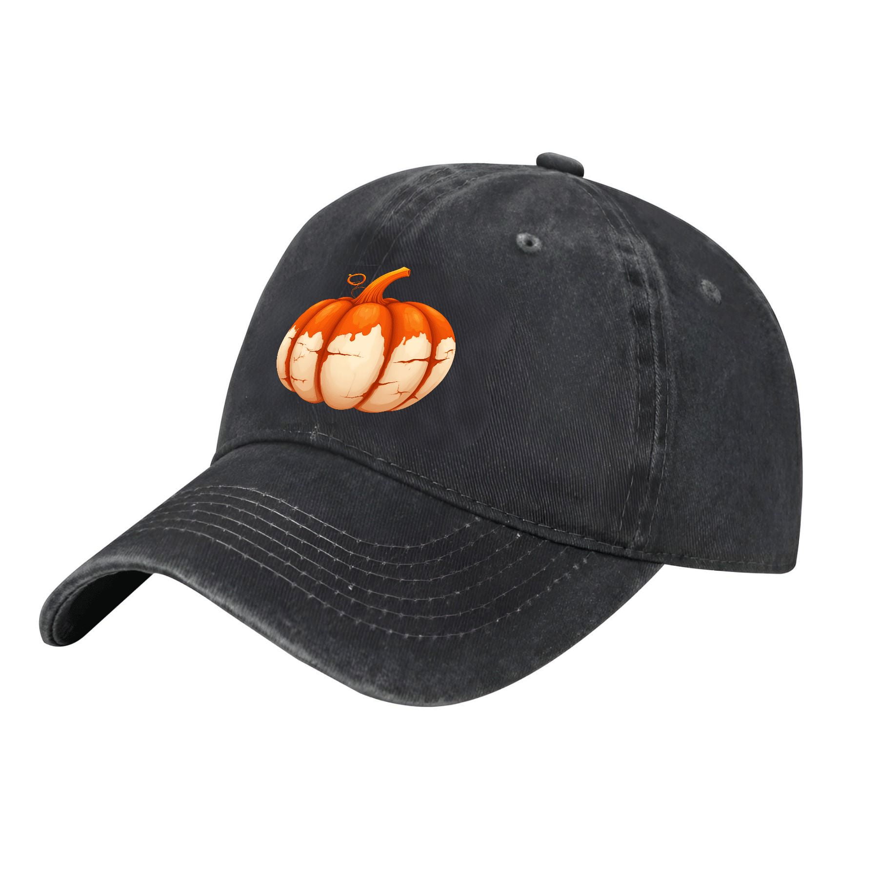 Adjustable Vintage Cotton Washed Distressed Baseball Cap with Playful ...