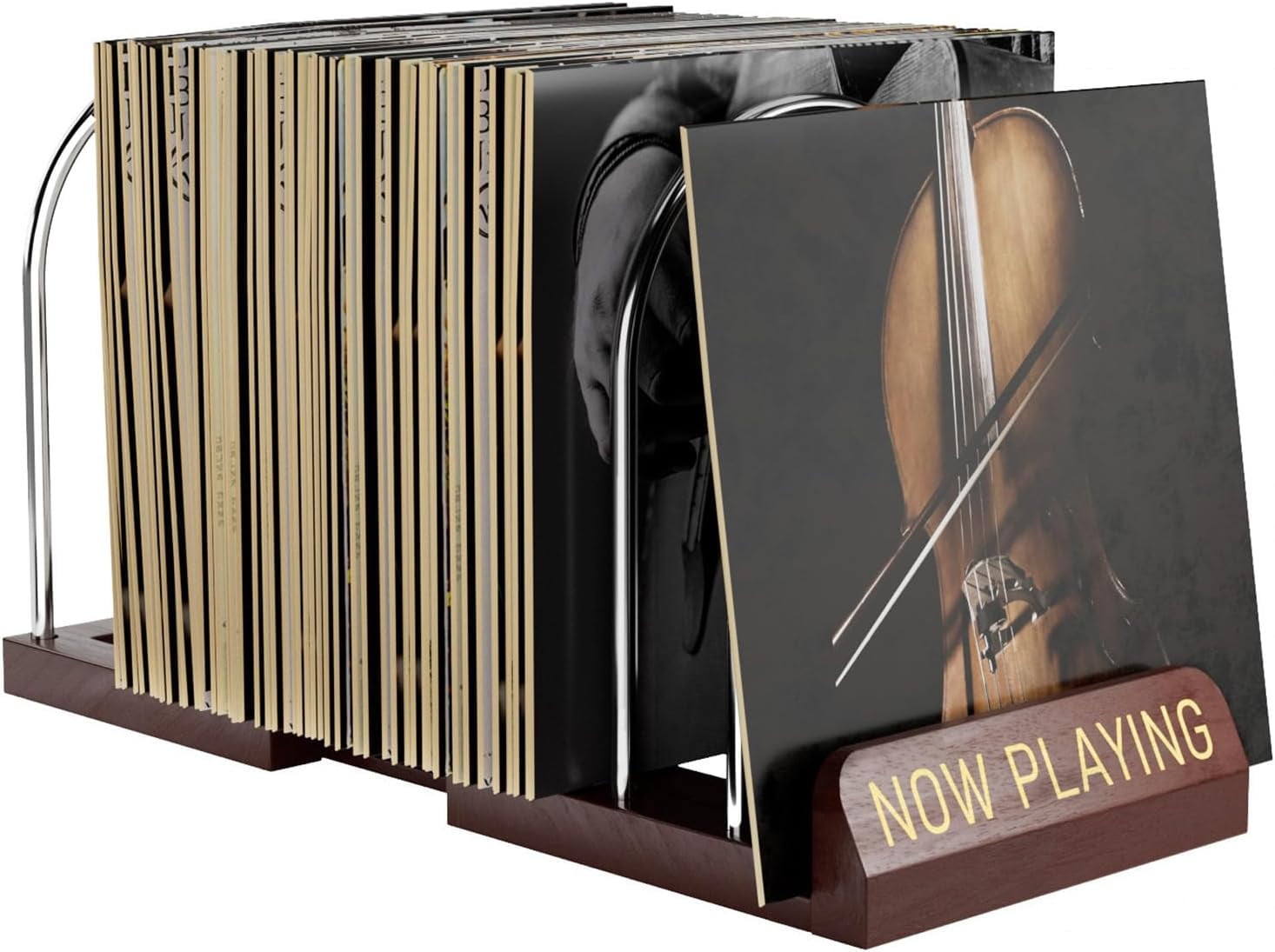 Adjustable Vinyl Record Storage for 30-70 LPs, Expandable Now Playing ...