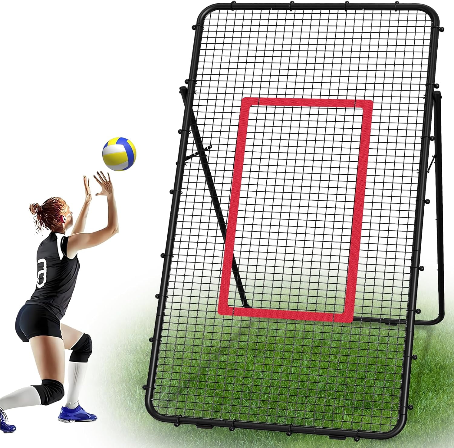 Adjustable Volleybal Net 7x4 Ft,Volleyball Training Equipment for ...