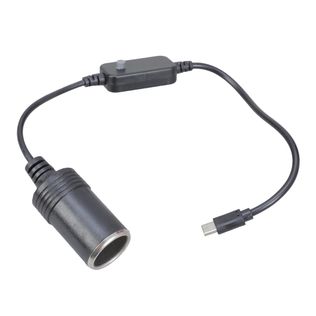 Adjustable Voltages USB C to Cigarettes Socket Converters Cable for Car ...