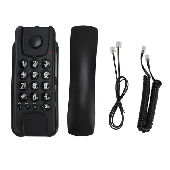 Adjustable Volume Wall Telephone, Landline With Redial, Perfect For ...