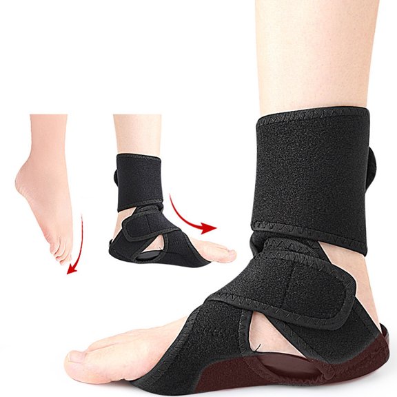 OTC Exoskeleton Ankle Stabilizer, Heel Locking Straps, Black, Medium ...