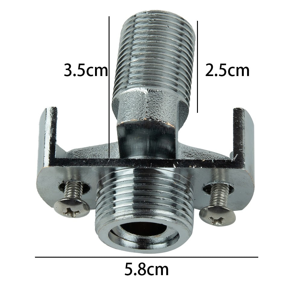 Adjustable Wall Mount Shower Faucet Adapter Chrome Plated Copper Pipe ...