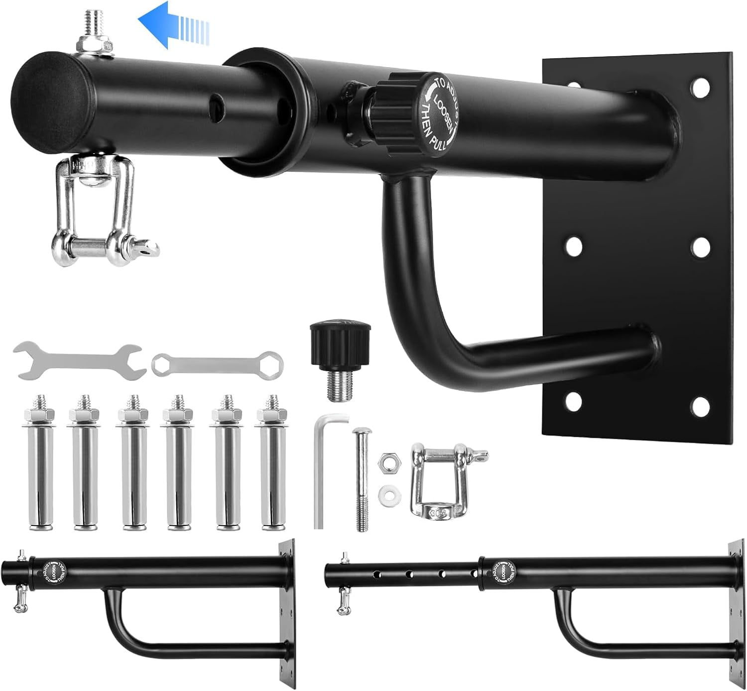 Adjustable Wall Mount for Heavy Bag, Punching Bag Wall Stand, Boxing ...