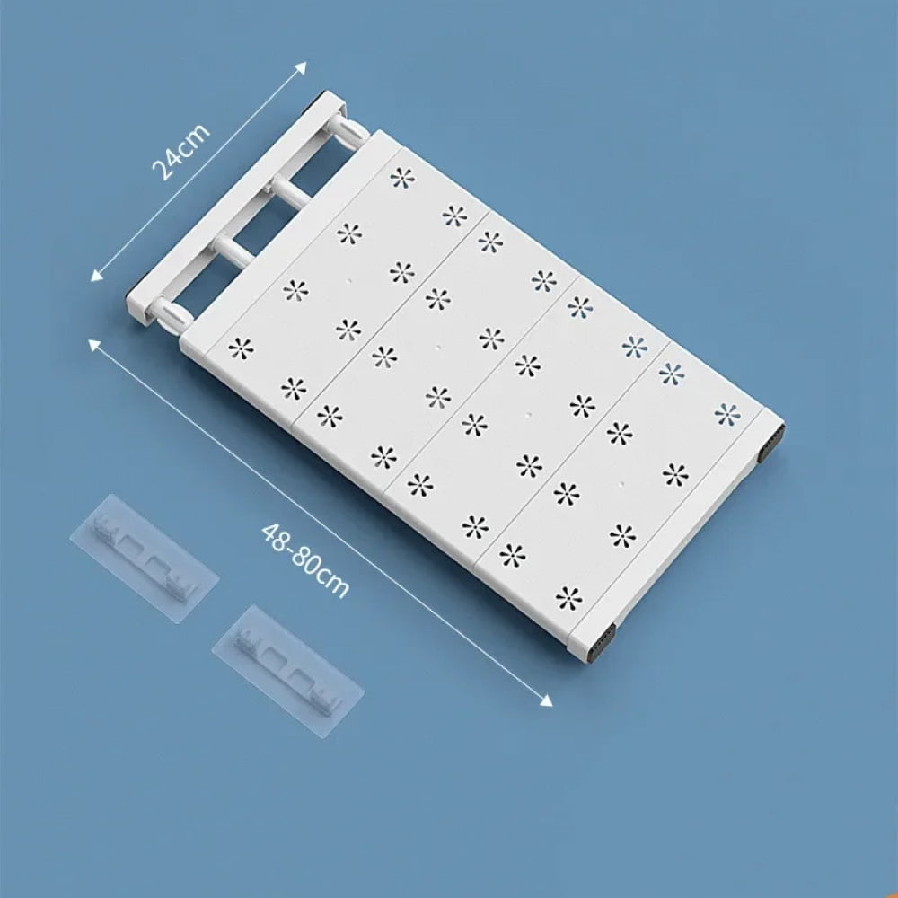 Adjustable Wardrobe Layering Partition Retractable Shelf Cabinet ...