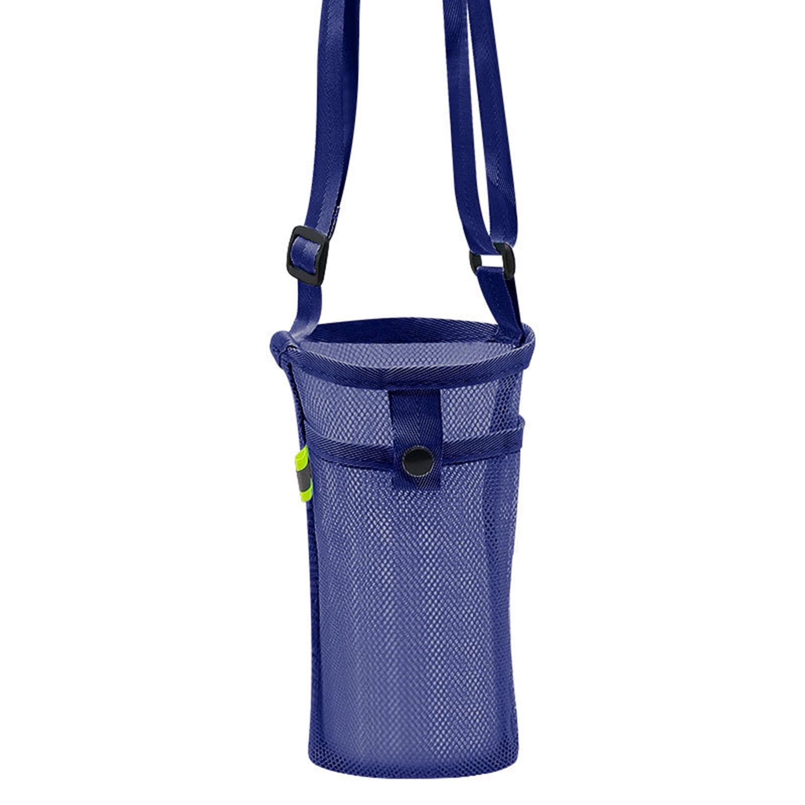 Adjustable Water Bottle Holder with Crossbody Strap - Mesh Sports ...