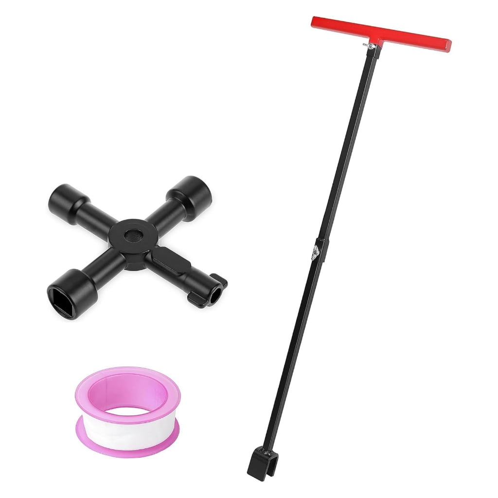 Heavy Duty Water Meter Wrench 4 Way Wrench Heavy Duty Underground Stop ...