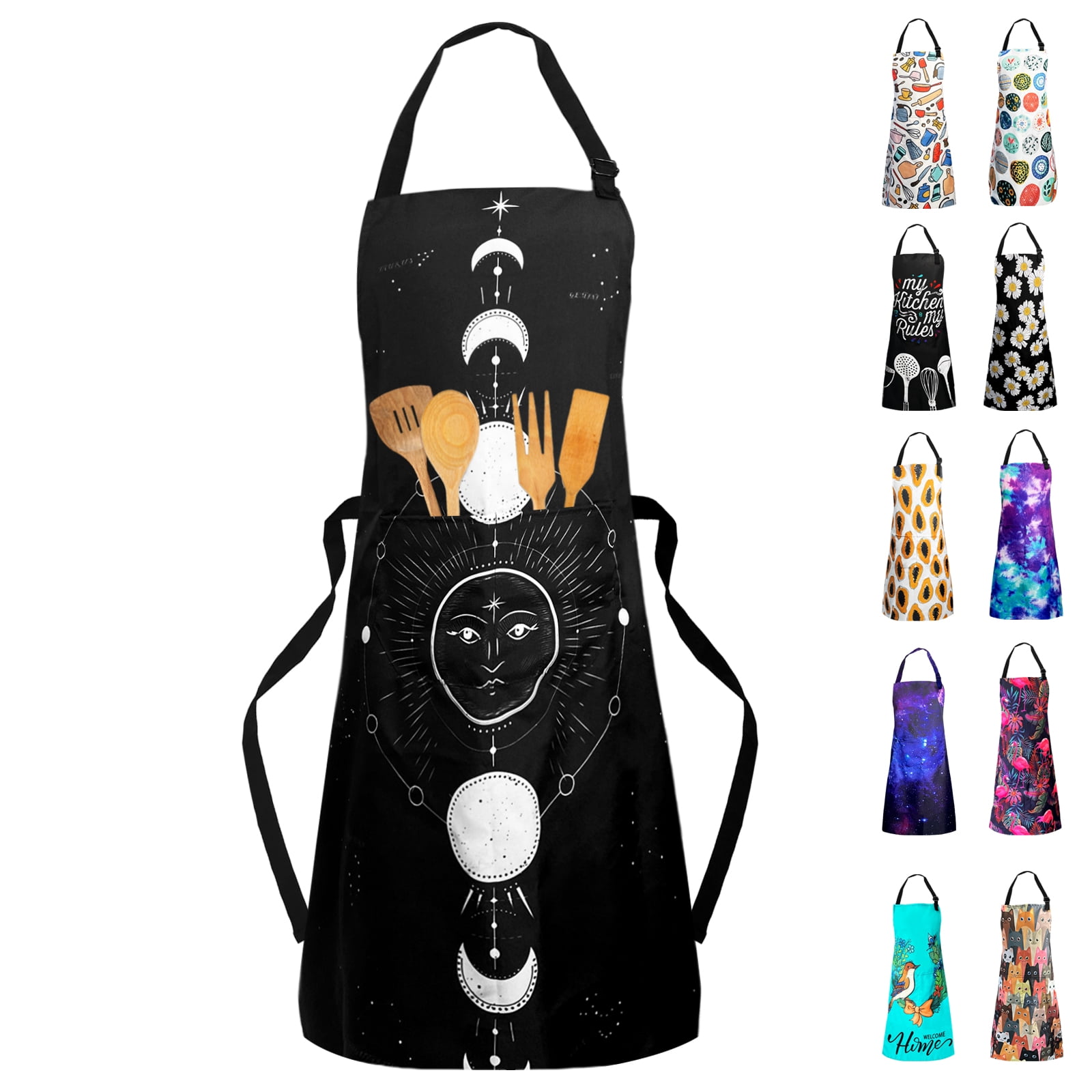 Adjustable Waterproof Apron,Sosolong Apron with 2 Pockets Cooking ...