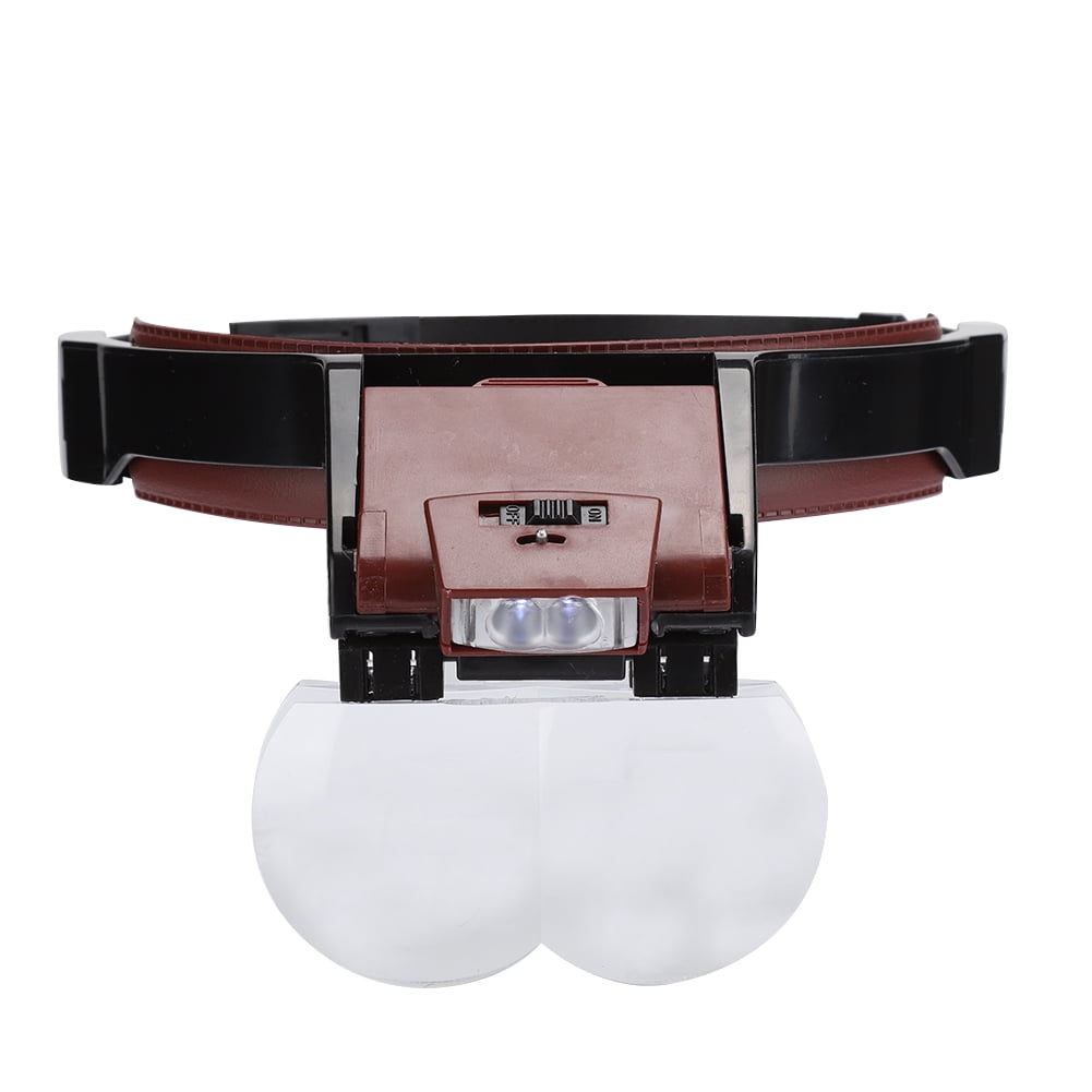 Adjustable Wearable Magnifier with LED Headlamp for Eyelash Extensions ...
