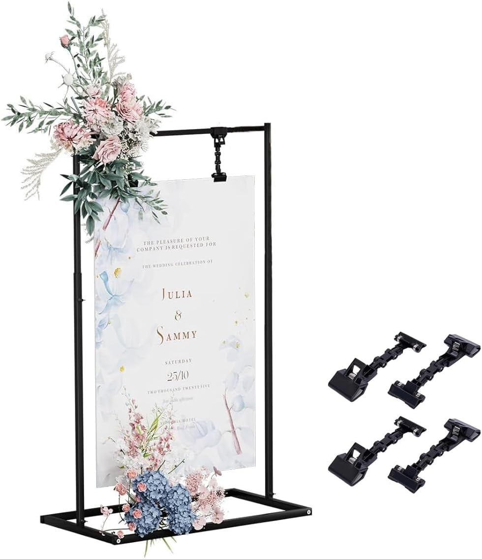Adjustable Wedding Easel Stand for Welcome Sign Wedding Welcome Sign ...