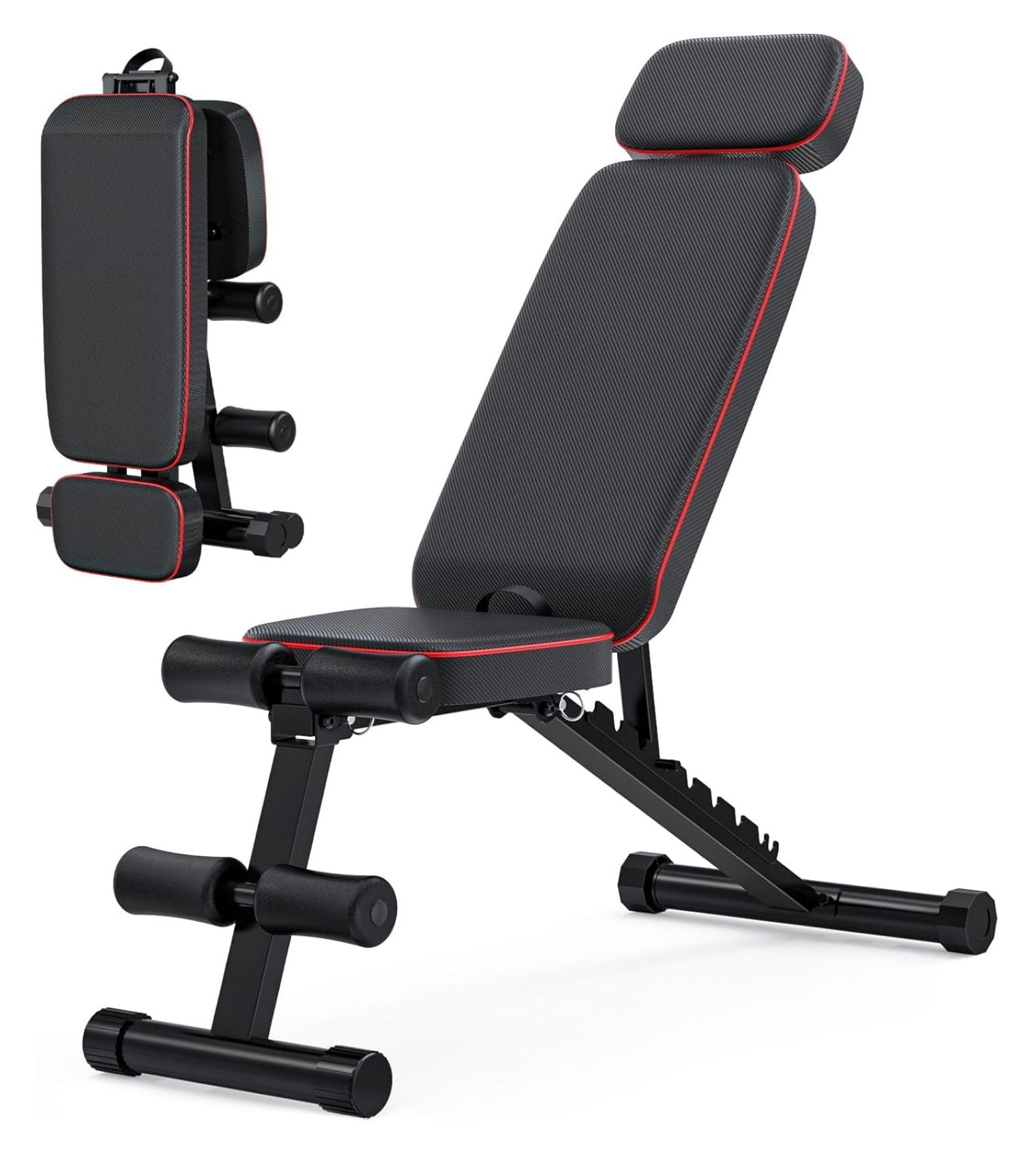 Adjustable Weight Bench, 800/1200LBS Heavy Duty Workout Bench for Home Gym, Incline Decline Flat ...