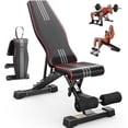 Adjustable Weight Bench, 827LBS Heavy Duty Folding Workout Bench ASTM ...