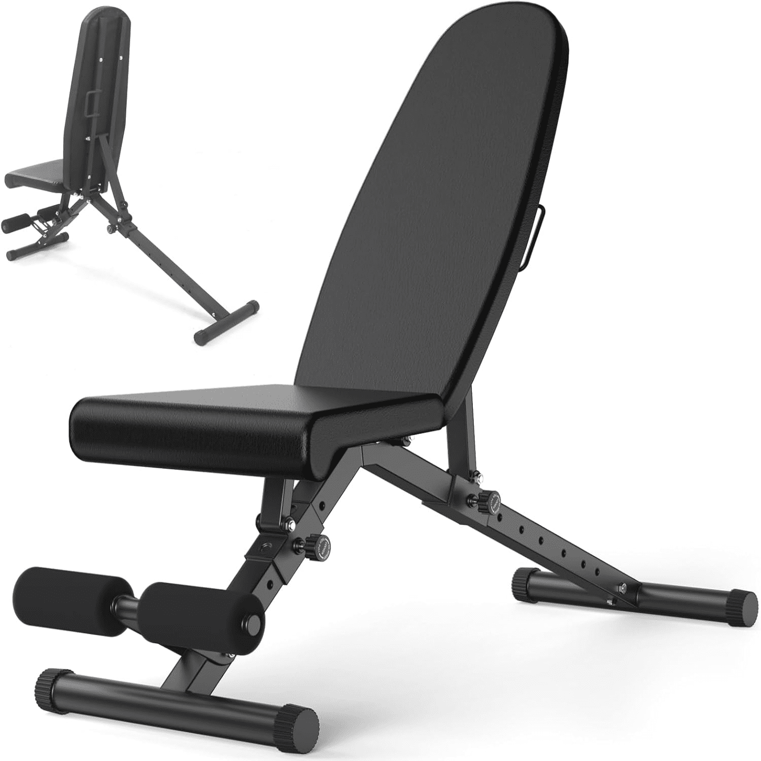 Adjustable Weight Bench,Foldable Workout Bench Press for Home Gym,900LB Full Body Strength ...