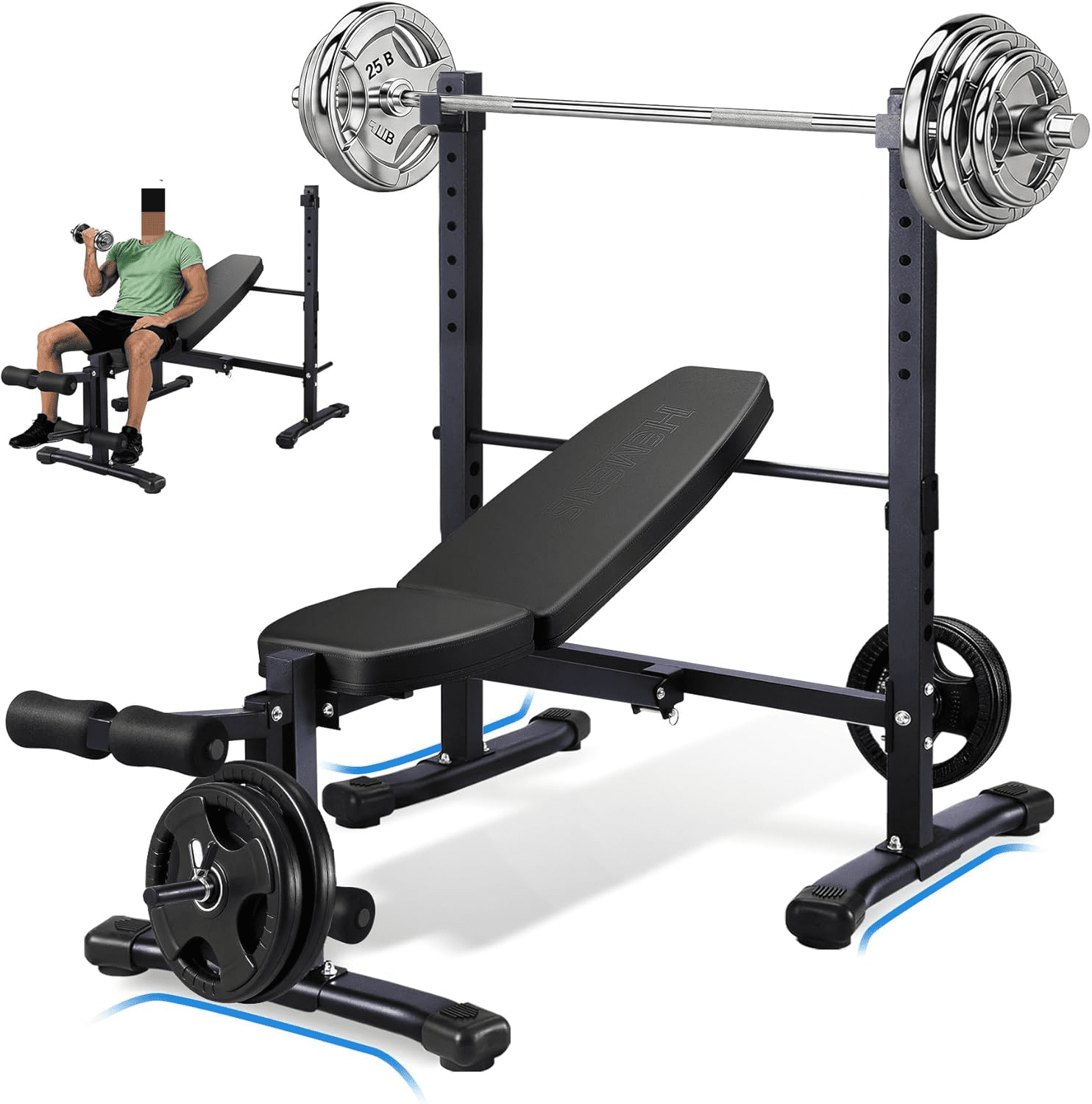 Adjustable Weight Bench, Foldable Workout Bench for home gym 660 LBS ...