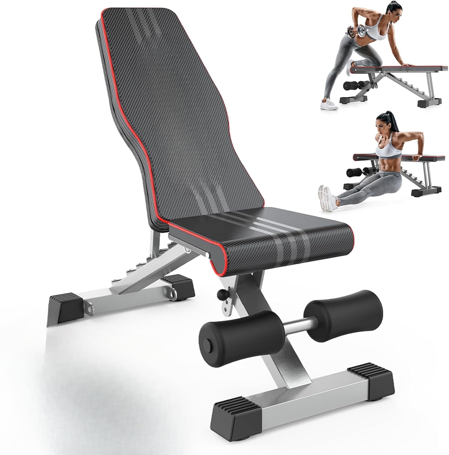 Adjustable Weight Bench for Full Body Workout; Foldable Bench Press ...