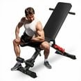 Adjustable Weight Bench Full Body Workout Multi-Purpose Foldable ...