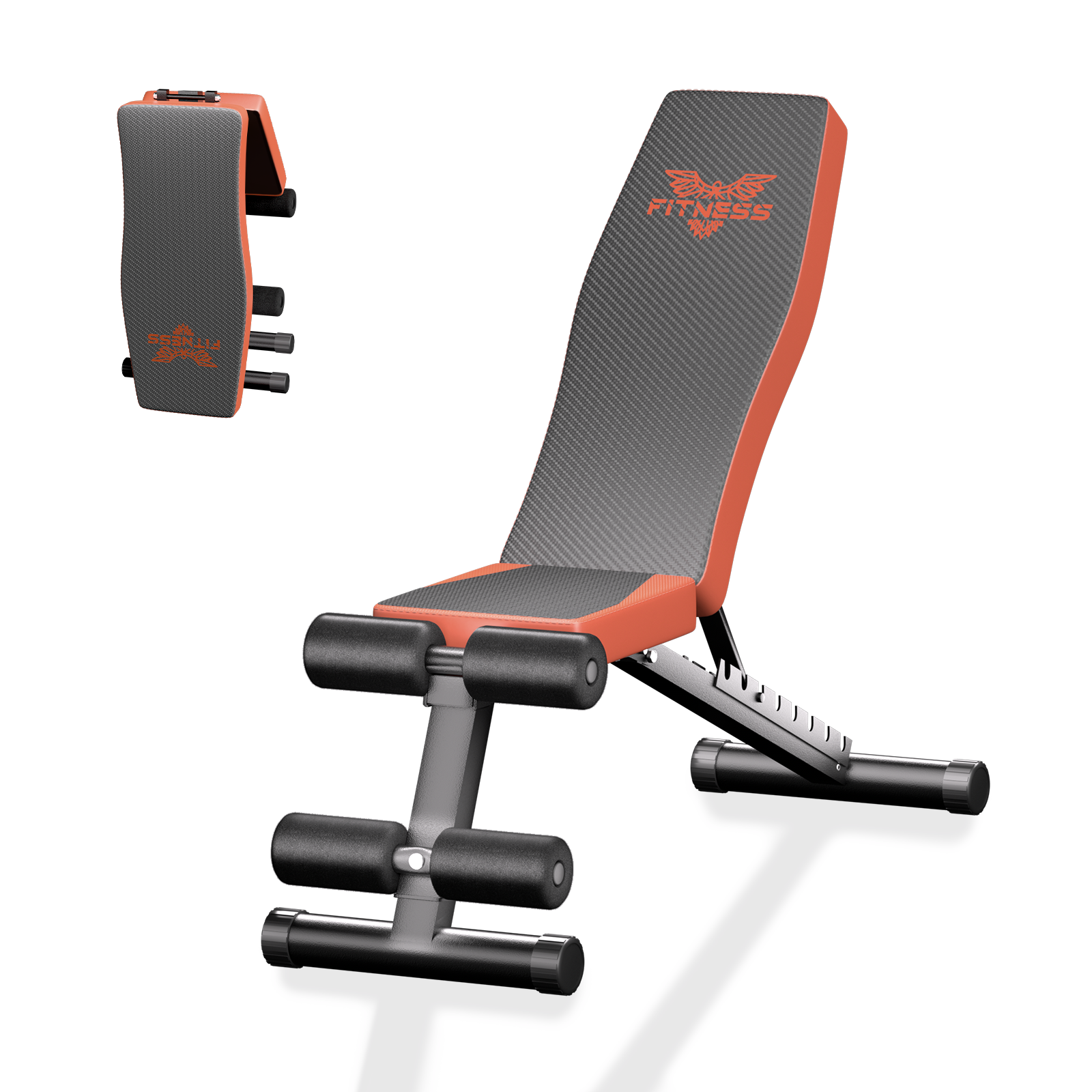 Deltech Fitness DF6000 Abdominal Crunch Bench – 400 LBS Capacity ...