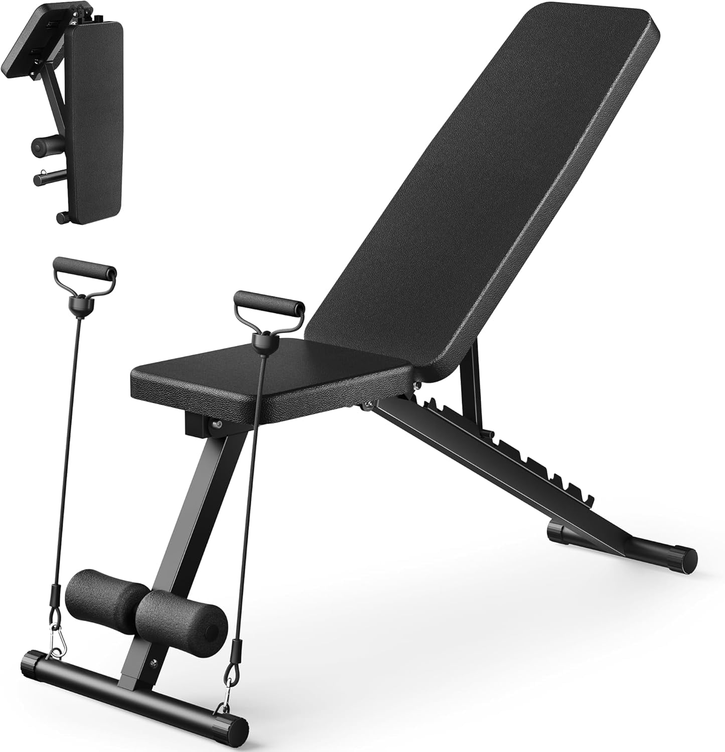 Adjustable Weight Bench for Home Gym, Foldable Workout Bench for Full ...
