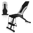 Adjustable Weight Bench with Resistance Band - Foldable Full Body ...