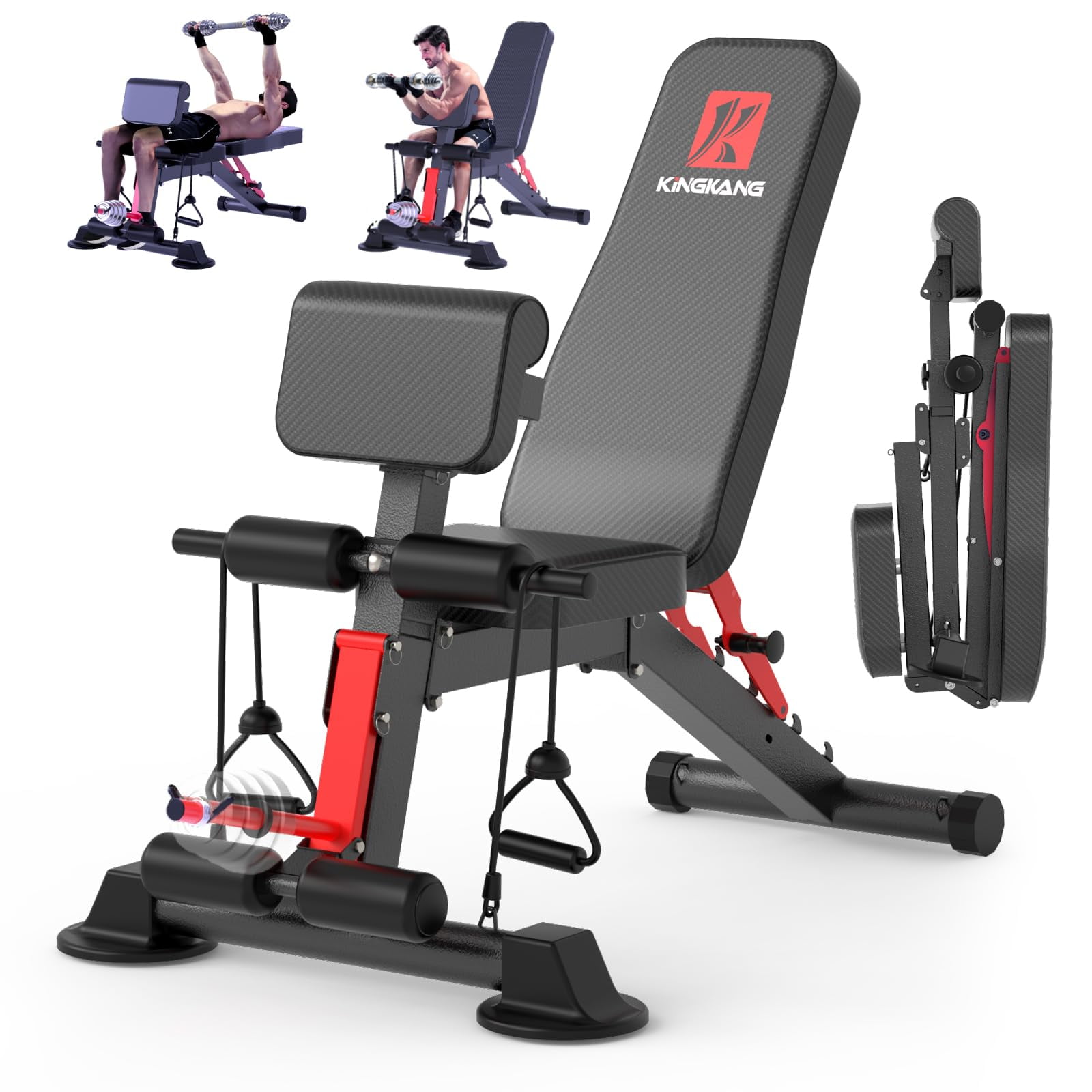 Adjustable Weight Bench,Utility Workout Bench Foldable Incline Decline ...